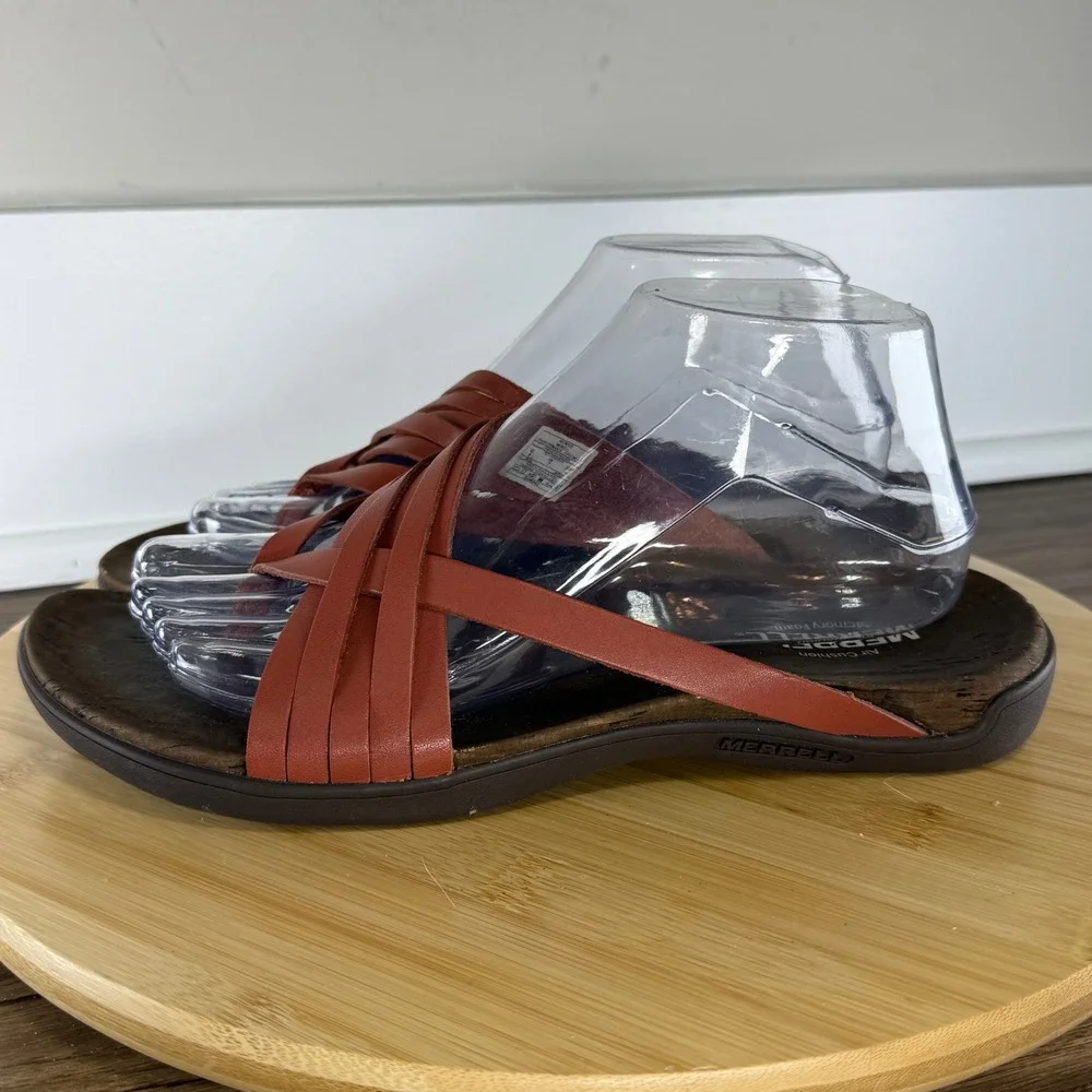 Merrell | Shoes | Good Merrell Terran Ari Post Sandals Womens 9 Redwood ...